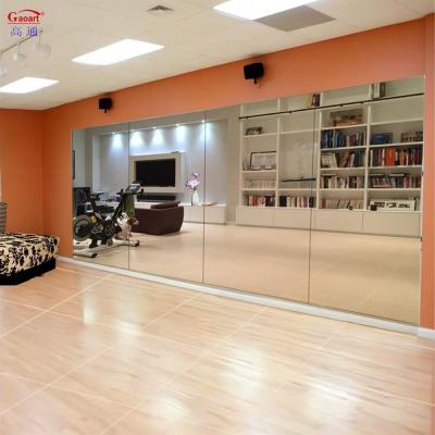 China Customizable Large Glass Panels Unbreakable Wall Mirror For Wall Clear Mirror Color for sale