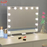 China Individual Carton Packing Hollywood Lighted Vanity Mirror for Salon and Home Decoration for sale