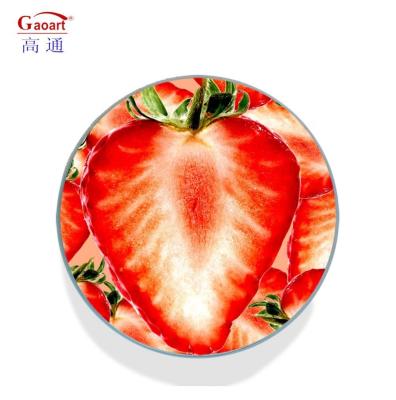 China Serve in Style with White Vegetable Kitchen Tempered Glass Cutting Board With Handle for sale