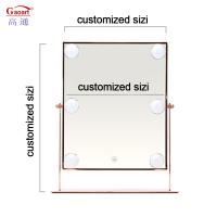 China Every Day Occasion Popular Design Light Bulb In Chrome Travel Cosmetic Makeup Vanity With Hollywood Mirror for sale