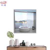 China Wall Mirror Large Standing Floor Aluminium Gold Metal Black Bathroom Decor With Frame for sale