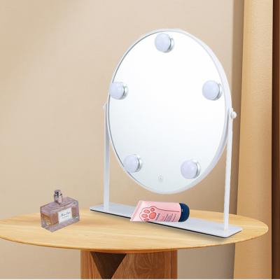 China Fashionable Design Style Individual Carton Packing Large Lighted Light Espejo Mirror for sale