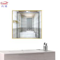 China Large Variety Standing Floor Aluminium House Decor Mirror with Black Frame for sale