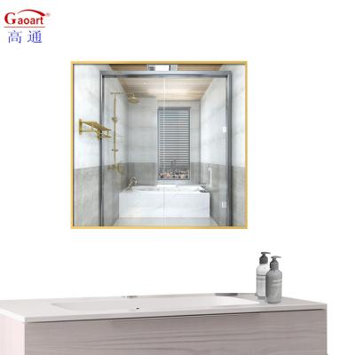 China Large Variety Standing Floor Aluminium House Decor Mirror with Black Frame for sale