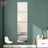 China Custom Home Decor Small Splicing Luxury Long Washroom Wall Glass Mirrors for Every Day for sale