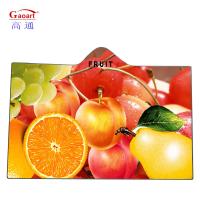 China Top Fashion 8X12 Toughened Tempered Glass Cutting Board for Kitchen Striated Square Design for sale