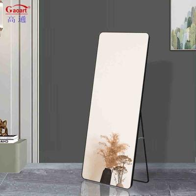 China Stylish Modern Big Wall Floor Mirror for Luxury Bathroom Dance Studio Decoration for sale