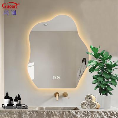 China Customized Size Silver Mirror LED Bathroom Wall Light for Living Room Bedroom Decoration for sale