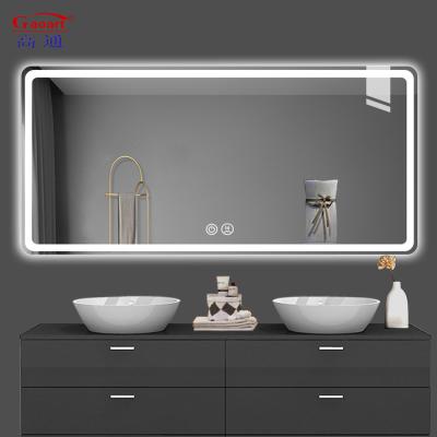 China Large Intelligent Backlit Wall Mirror for Customized Size and Everyday Occasions for sale
