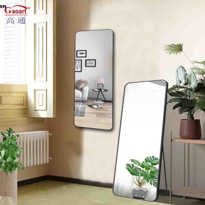China Customized Size Beveled Glass Full Length Bath Shaving Metal Mirror for Home Bathroom for sale