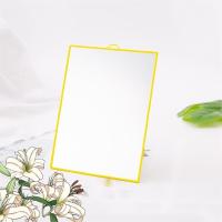 China Small Cosmetic Table Lady Dressing Mini Adjustable Pocket Makeup Compact Square Little Mirror for sale