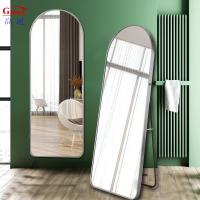 China Aluninium Alloy Frame Large Stand Barber House Decor Mirror for Modern Stylish Style for sale