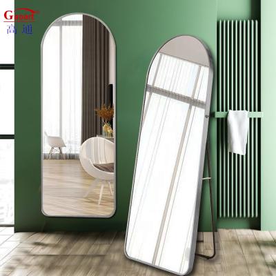 China Aluninium Alloy Frame Large Stand Barber House Decor Mirror for Modern Stylish Style for sale