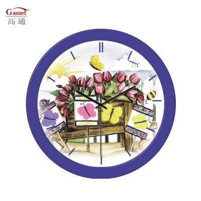 China Needle Display Type Large 12inch Customized Size Wall Clock for Home Glass Decoration for sale