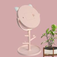 China Every Day Top Fashion Compact Adjustable Small LED Makeup Mirror for Cute Lady Dressing for sale
