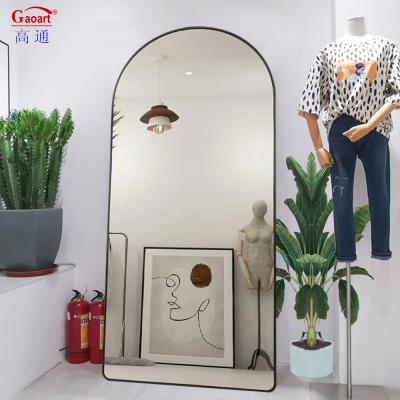 China Decor Wall Bath Barber Full Body House Bathroom Standing Salon Length Dress Stand Mirror for sale