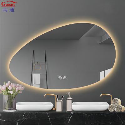 China Genuine Glass Mirror Full Length Backlit Wall Hanging With LED Light for Everyday for sale
