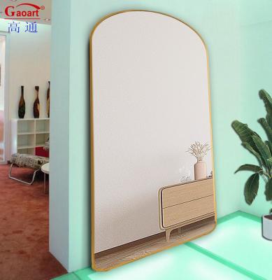 China Modern Stylish Barber Bath Wall House Full Body Length Salon Bathroom Standing Mirror for sale