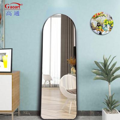 China Full Body Length Salon Large Dress Stand Home Decor Mirror for Living Room Floor Length for sale