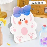 China Extra LOGO Foldable Makeup Fold Make-Up Cute Travel Cosmetic Vanity Mirror for and LOGO for sale