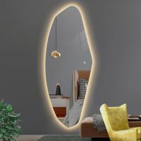 China Full Size Unbreakable Glass Mirror for Top Fashion Ornate Safety in Hotel LED Mirror for sale