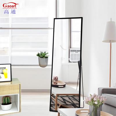 China Large Standing Full Length Size Gold Arch Oversized Sticker Mirror for Living Room for sale