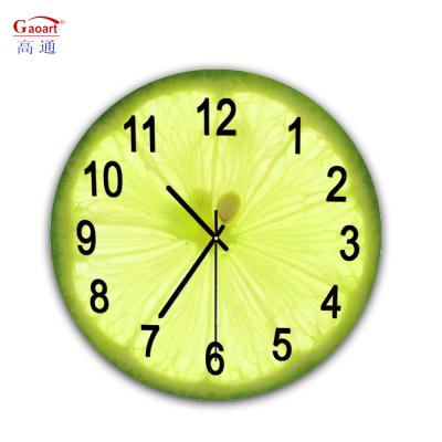 China Needle Display Scenic Pattern UV Clock for Bedroom Bathroom Glass Time Sublimation for sale