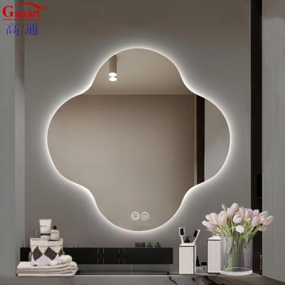 China Full Length Custom Intelligent Makeup Lighted Bathroom Wall Hanging With Oval Led Mirror for sale
