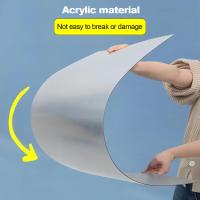 China Modern Wall Mirror Unbreakable Acrylic Letter Dressing Shape Soft Silver Mirrors Sticker for sale