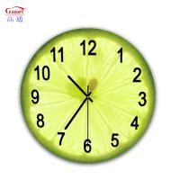 China Wall UV Clock for Bedroom Glass Sublimation in European/America/South Africa/Australia for sale