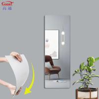 China 2mm Plastic Flexible Sliver Sheet Adhesive Acrylic Mirror Board for Custom Home Decor for sale