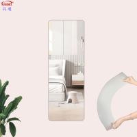 China 2mm Plastic Flexible Sliver Sheet Adhesive Acrylic Mirror Board for Custom Home Decor for sale