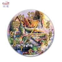 China CLASSIC Tempered Glass Mirror Kitchen Sublimation Mantel Living Room Pendant Face UV Clock for sale