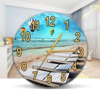 China CLASSIC Tempered Glass Mirror Kitchen Sublimation Mantel Living Room Pendant Face UV Clock for sale