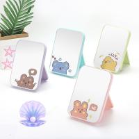 China Top Fashion Design Style Standing Table Make Up Small Travel Cosmetic Makeup Desk Mirror for sale