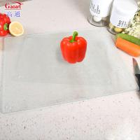 China Listing Golden Rectangle Tempered Glass Customer Size Cutting Board for Kitchen 500 Pcs for sale
