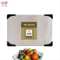 China All-Season Placemat Function Kitchen Glass Cutting Board with 4Pcs Corners Tempered Design for sale