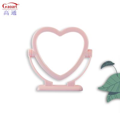 China Small Table Top Stand Portable Cosmetic Mirror Individual Carton Packing for Make-Up for sale