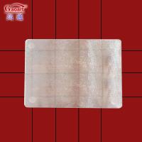 China Golden Silk Tempered Glass Chopping Blocks for Custom Clear Vegetable Cutting Board for sale