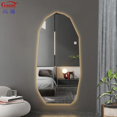 China Anti-Fog Glass Mirror LED Backlit Wall Mirror for Intelligent Makeup in Bathroom for sale
