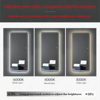 China Anti-Fog Glass Mirror LED Backlit Wall Mirror for Intelligent Makeup in Bathroom for sale