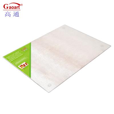 China Tempered Glass Square Cheese Kitchen Cutting Board with Classic Design and Custom Size for sale