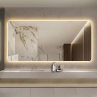China Custom Backlit Full Length Wall Hanging Mirror with LED Bathroom Light Glass Mirror for sale