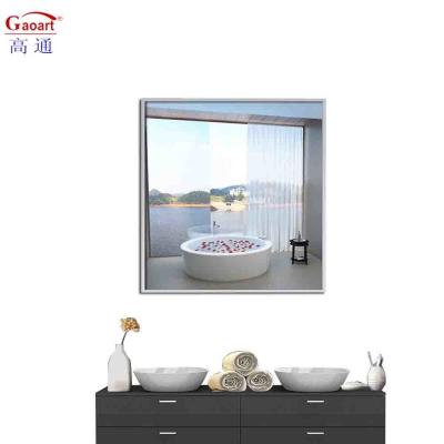 China Variety Aluminium House Decor Mirror Black Aluminum Frame for Bathroom Decoration for sale
