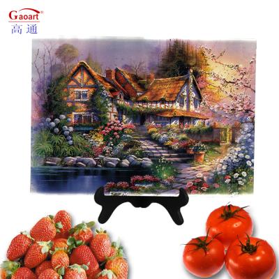 China Tempered Glass Kitchen Tools Shape Chopping Cut Bread Square Cutting Board For Kitchen for sale