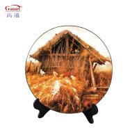 China Round Tempered Float Glass Chopping Board for Kitchen Serving Tray in Customer Size for sale