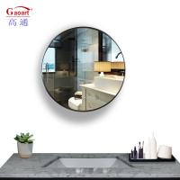 China Large Framed Wall Metal Bathroom Black Unbreakable Aluminium Aluminum Decor Salon Mirror for sale