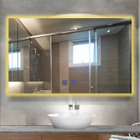 China Full Smart Glass Sticker Wall With Led Mirror for Bathroom Decoration Customized Size for sale