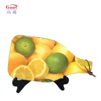 China Customized Color Unbreakable Kitchen Square Tempered Glass Cutting Board for Cheese Slice for sale