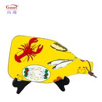 China Customized Color Unbreakable Kitchen Square Tempered Glass Cutting Board for Cheese Slice for sale